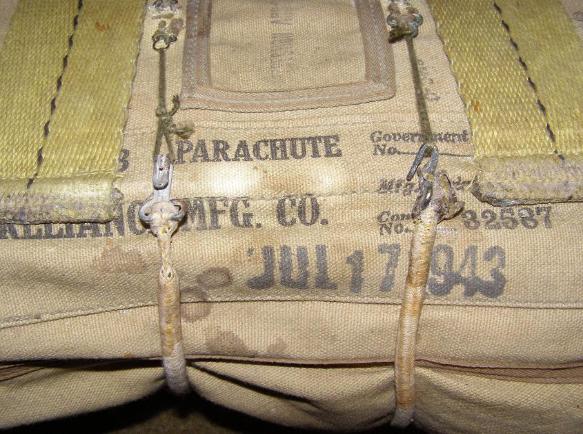 Parachute Model T-5, Paratrooper Reliance MFG CO June 1943