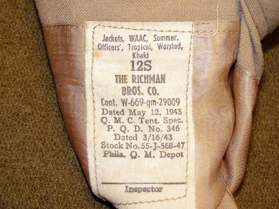 United States Woman's Army Corps (WAC) Summer Dress Uniform